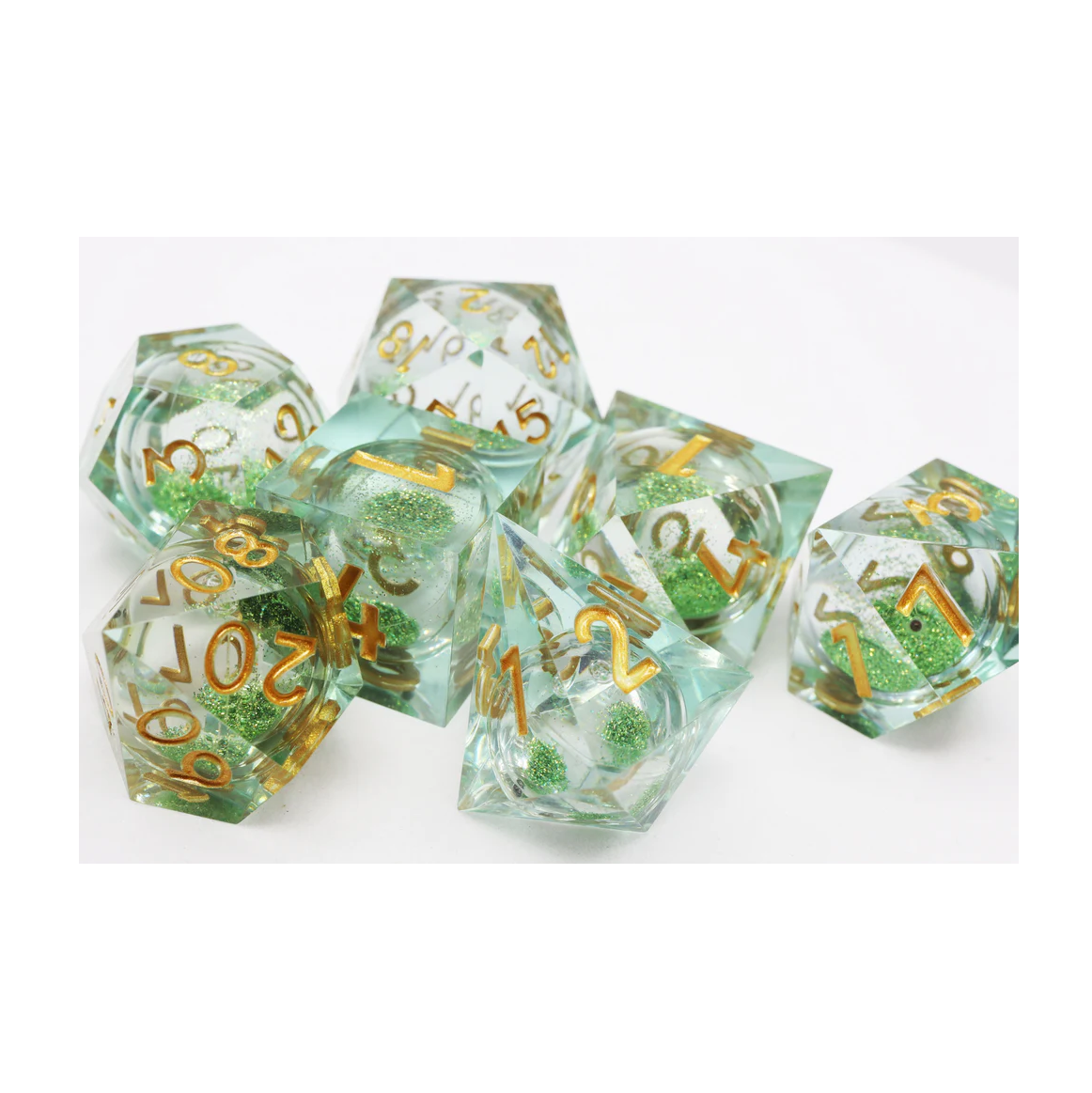 Rollespilsterninger Luksus Resin Liquid Core Mintgrøn – Games
